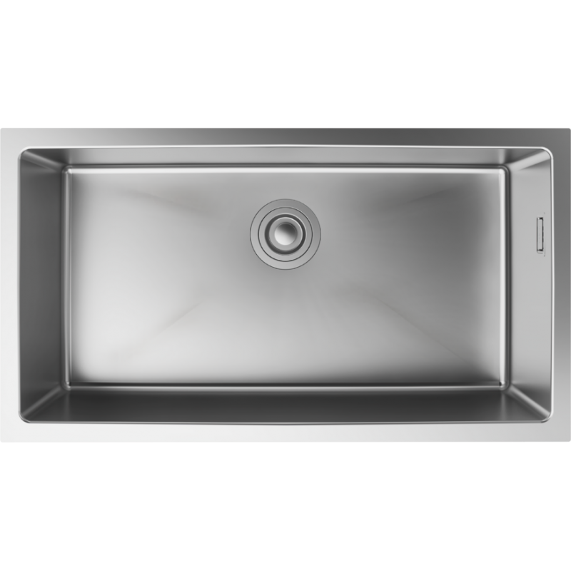 HG 43454807 - Under-mount sink 730 incl. manual drain kit, Stainless Steel